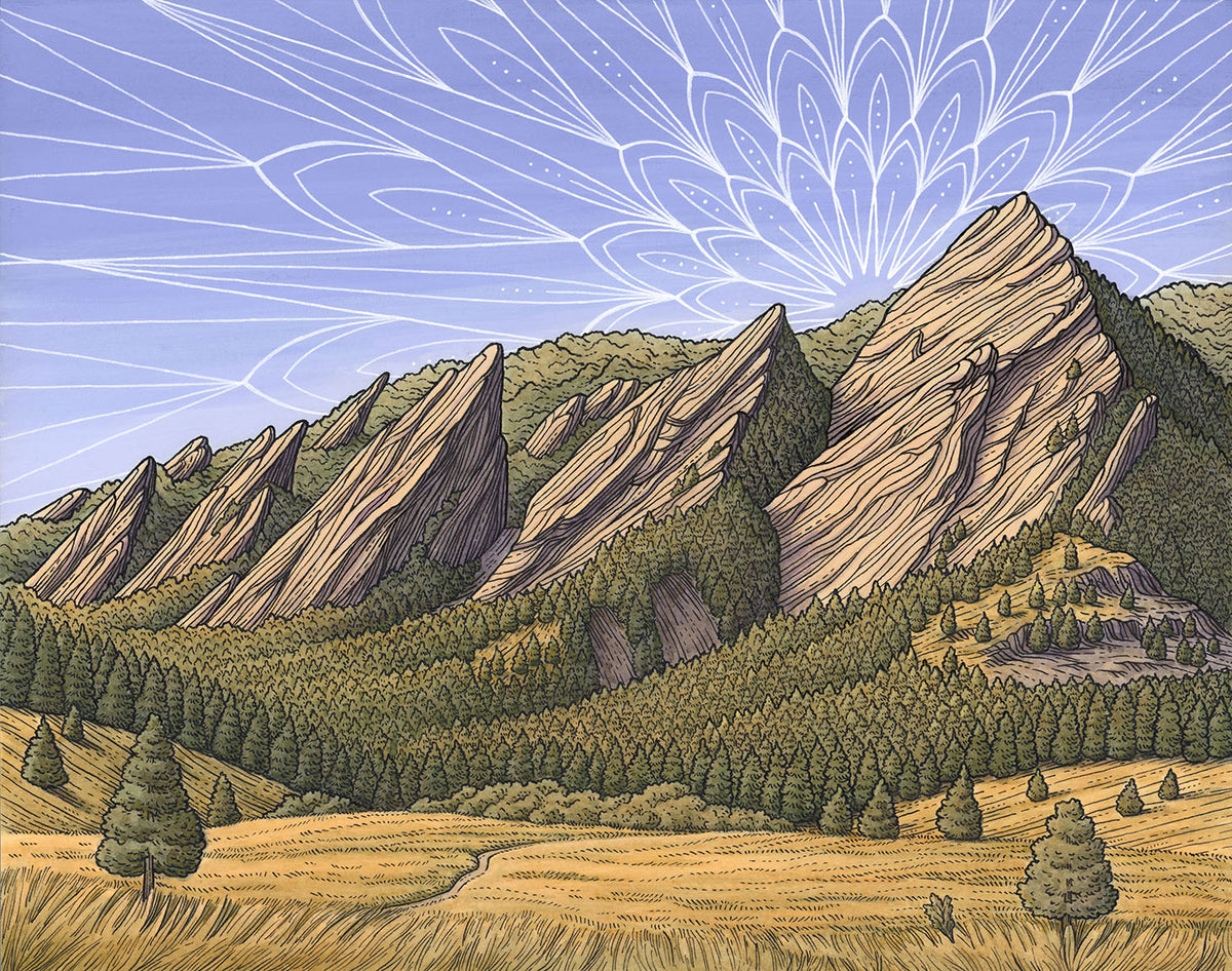 Flatirons Print – Lizzy Dalton Art